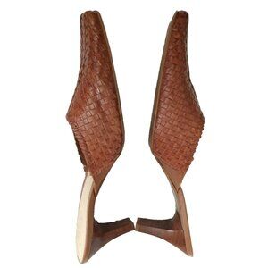 Madeline Stuart | Shoes | Madeline Stuart Womens Mules Woven Leather ...